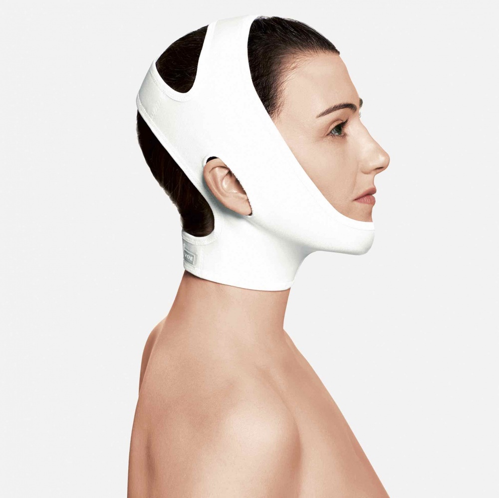 Facial compression garments, chin support band - RECOVA®
